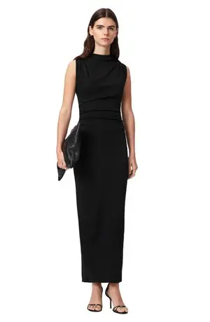 ALLSAINTS Katarina Cowl Neck Maxi Dress