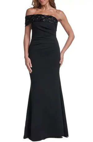 Eliza J Off The Shoulder Gown