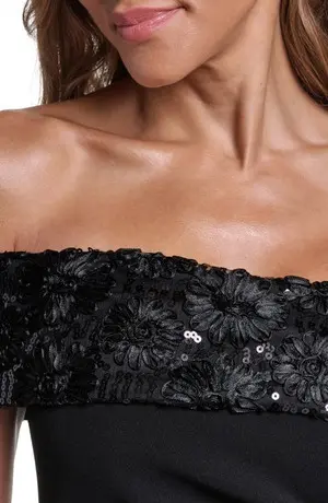 Eliza J Off The Shoulder Gown