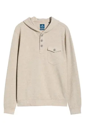 Johnnie-o Henley Hoodie - Cream