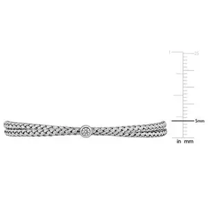 JULIANNA B. Cubic Zirconia Crossover Bangle Bracelet