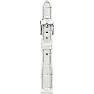 Michele Croc Embossed Leather 12mm Apple Watch® Watchband