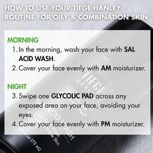 TIEGE HANLEY Level 1 Oily/combinantion Skin Care Routine