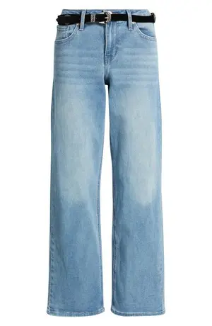 YMI Britney Belted Wide Leg Jeans - 08c - Light Medium
