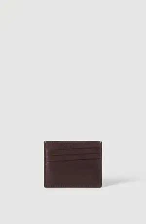 Brunello Cucinelli Brushed Leather Card Holder