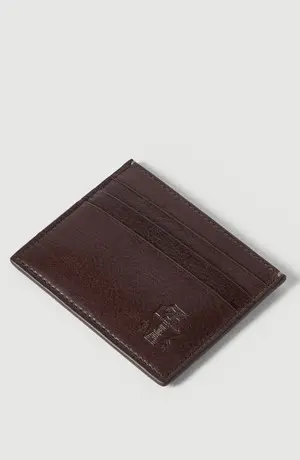 Brunello Cucinelli Brushed Leather Card Holder