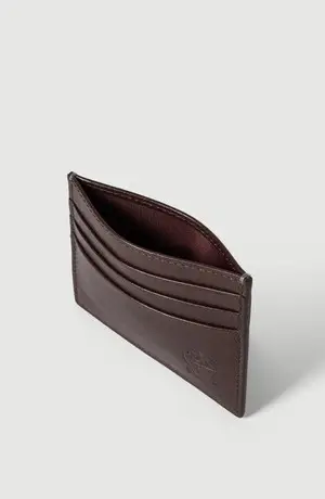 Brunello Cucinelli Brushed Leather Card Holder