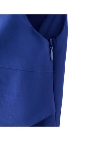 Mango Asymmetrical Neckline Minidress