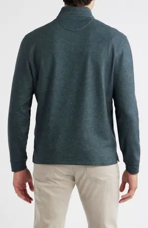 Johnnie-o Mikey Printed Check Quarter Zip Pullover