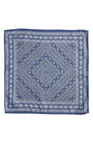 JACK VICTOR Paisley Pocket Square - Aviator