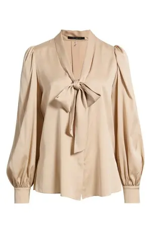 Kobi Halperin Selena Silk Pussy Bow Blouse