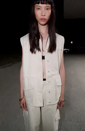 Mango Oversize Denim Vest