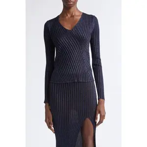 Missoni Ribbed V-neck Sweater - S72rb