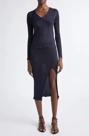 Missoni Ribbed V-neck Sweater - S72rb