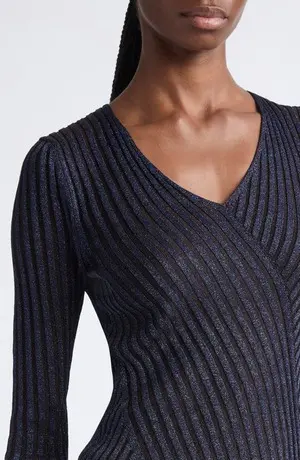 Missoni Ribbed V-neck Sweater - S72rb