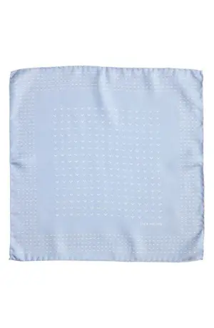 JACK VICTOR Mr. Vic Dot Pocket Square - Chambray
