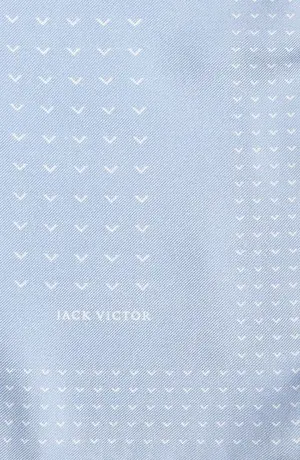 JACK VICTOR Mr. Vic Dot Pocket Square - Chambray