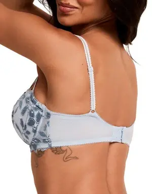 ADORE ME Mellody Push Up Balconette Bra - Medium Blue