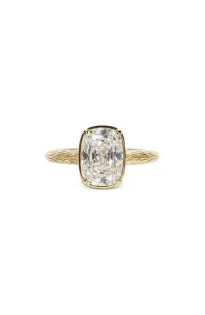Sterling Forever Cushion Cut Sterling Ring - Gold
