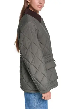 LEVI'S Diamond Quilted Water-resistant Jacket - Army Green