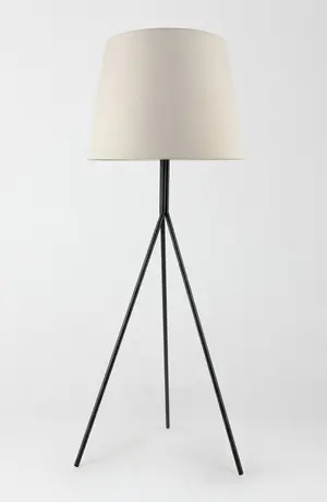 BRIGHTECH Forge 52" Black Tripod Led Floor Lamp - Matte Black