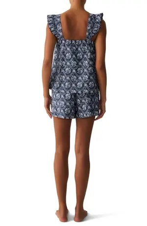 PETITE PLUME Clara Cotton Poplin Short Pajamas
