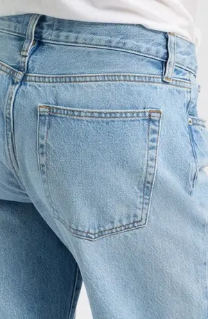 FRAME The Pixie Gray Straight Leg Jeans