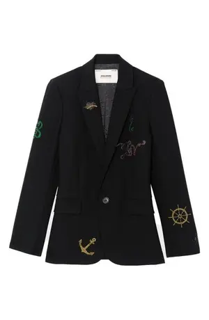Zadig&Voltaire Valse Strass Embellished Blazer