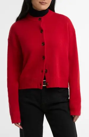 Barbour Woodhouse Cardigan - Crimson