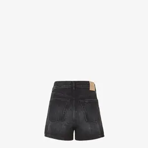 Fendi Slim-fit Denim Shorts - Black