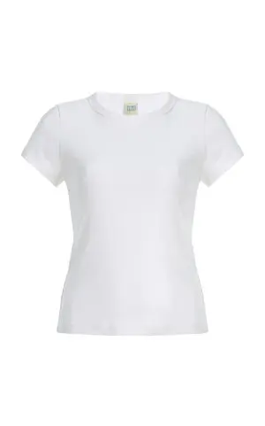 FLORE FLORE Car Cotton Baby Tee - White