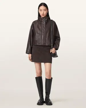 ALLSAINTS Renai Suede Mini Skirt