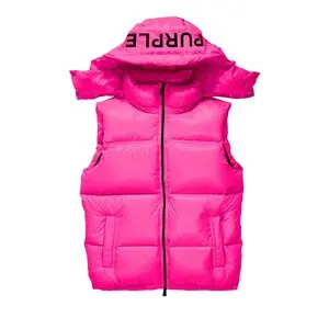 PURPLE BRAND Nylon Puffer Vest