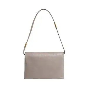 Marni Prisma Large Leather Shoulder Bag 'cork - Tan