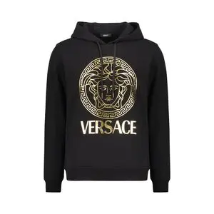 Versace Cotton Hoodie With Medusa Logo