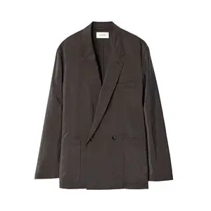 LEMAIRE Soft Double Breasted Jacket 'licorice