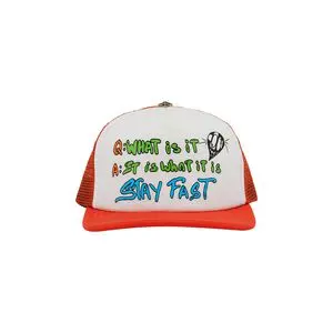 Chrome Hearts Sex Records It Is What It Is Trucker Hat - Orange