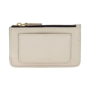 Marni Saffiano Leather Card Case 'talc - Grey
