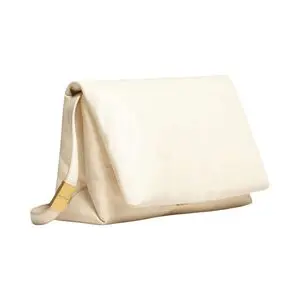 Marni Prisma Puffball Leather Shoulder Bag 'ivory