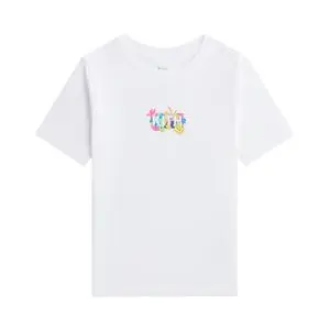 Kith Abstract Tropical Classic Logo Graphic Tee - White