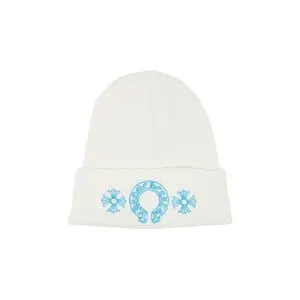 Chrome Hearts Miami Exclusive Horseshoe Beanie /blue - White