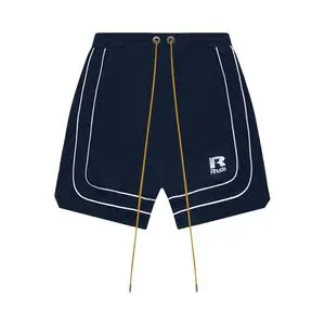 Rhude Mesh Piping Baggy Track Shorts - Blue