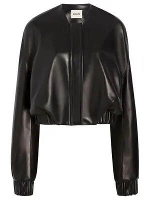 Khaite Bomber Jacket Cordan In Nappa - Black