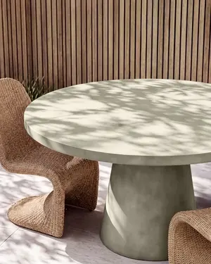 Quince Concrete Pedestal Indoor/outdoor Dining Table