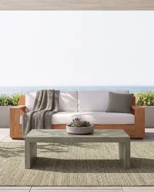 Quince Concrete Waterfall Indoor/outdoor Coffee Table