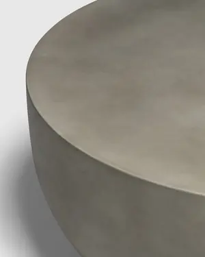 Quince Concrete Drum Indoor/outdoor Coffee Table