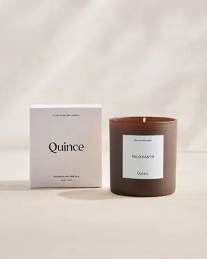 Quince Palo Santo Candle, Plant-based Wax