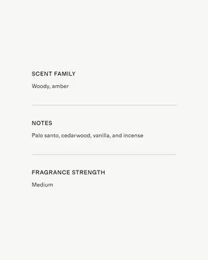 Quince Palo Santo Candle, Plant-based Wax