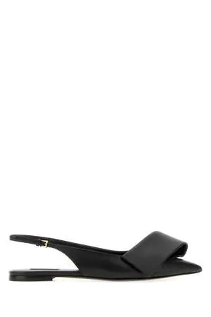 Givenchy Leather Twisted Ribbon Ballerinas