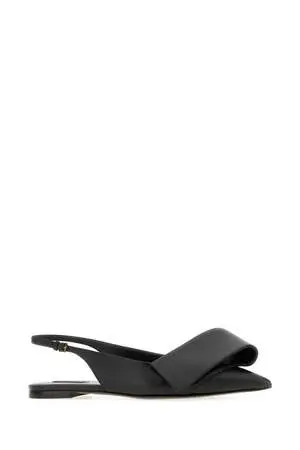 Givenchy Leather Twisted Ribbon Ballerinas